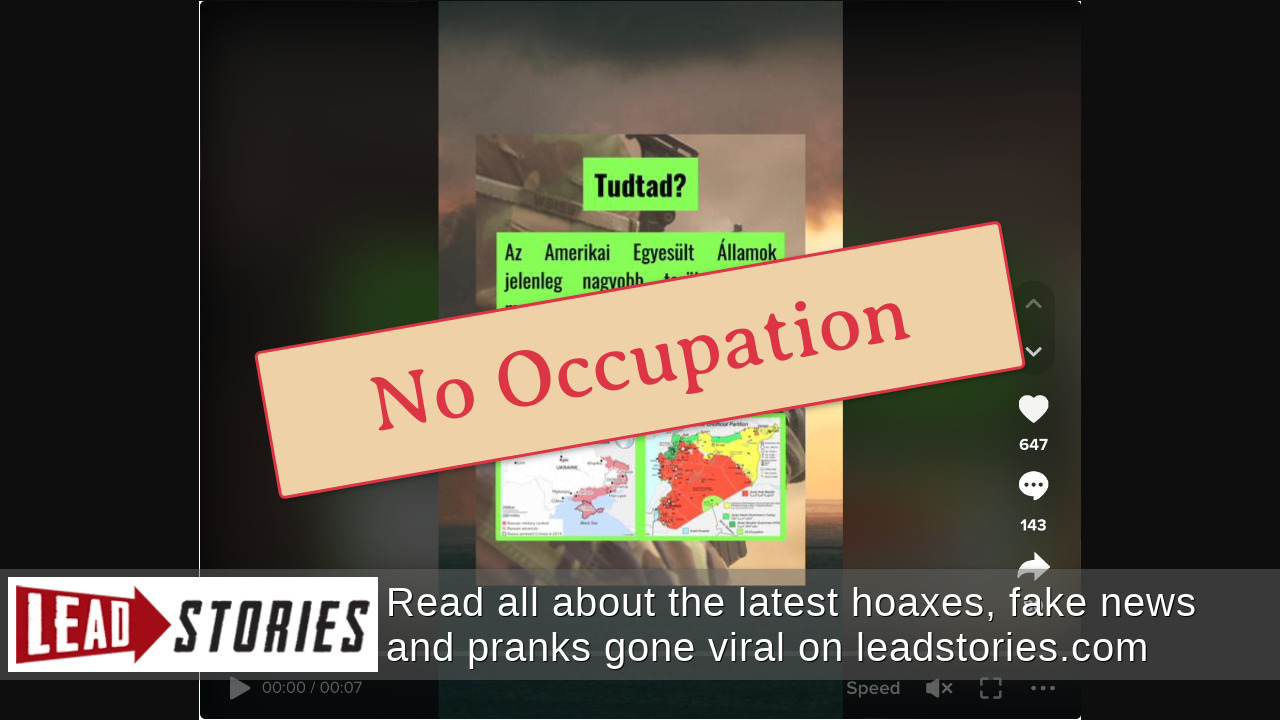 Fact Check: US Does NOT Occupy More Territory In Syria Than Russia Controls In Ukraine | Lead ...