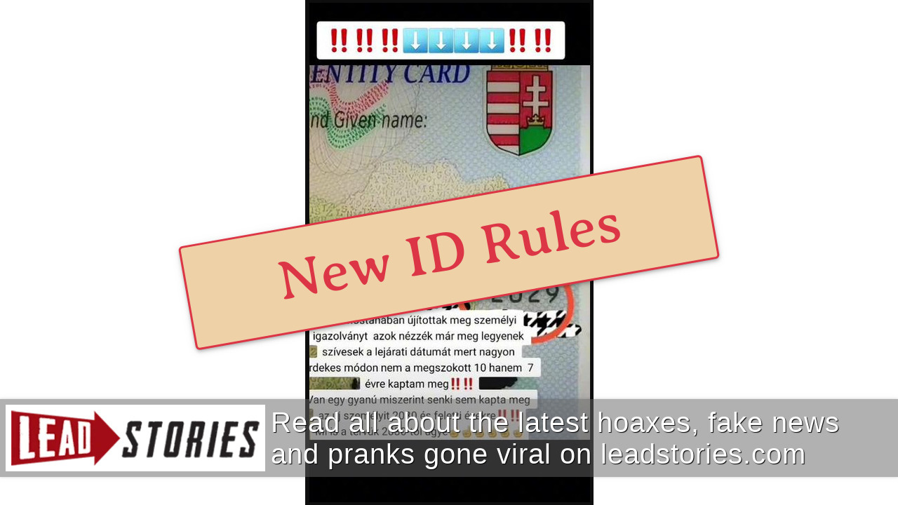 Fact Check: New IDs DON'T Expire In 2030 At Latest Because Of ...